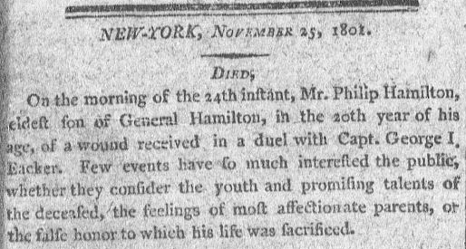 The Death of Philip Hamilton – It's Hamiltime!